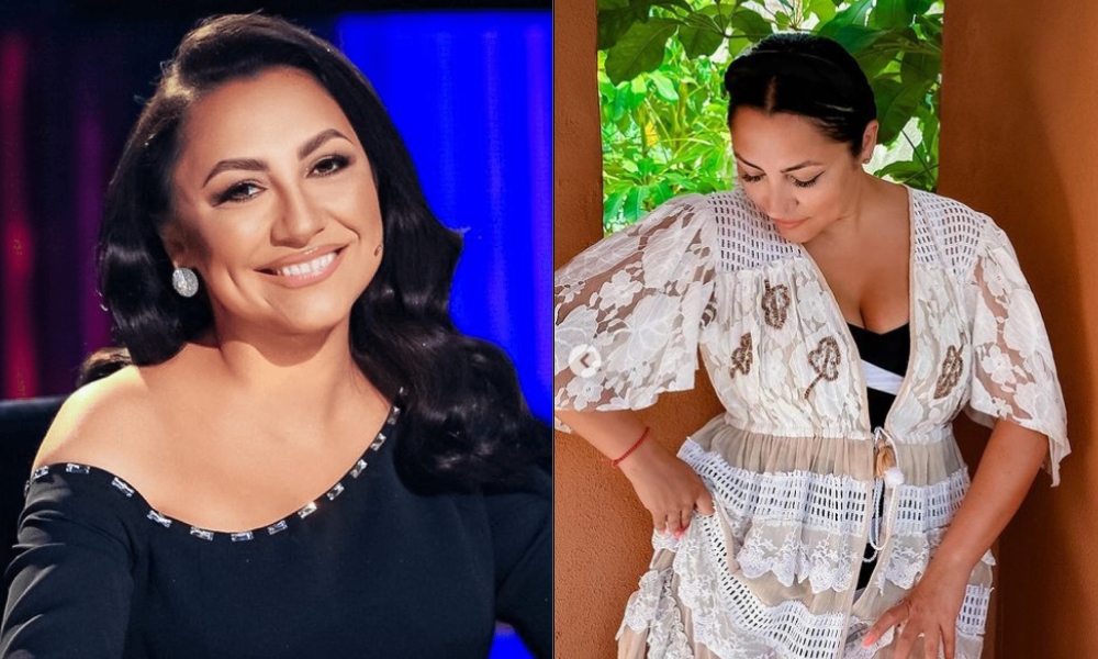 Andra, apariție de senzație în costum de baie. Cântăreața e în vacanță ...