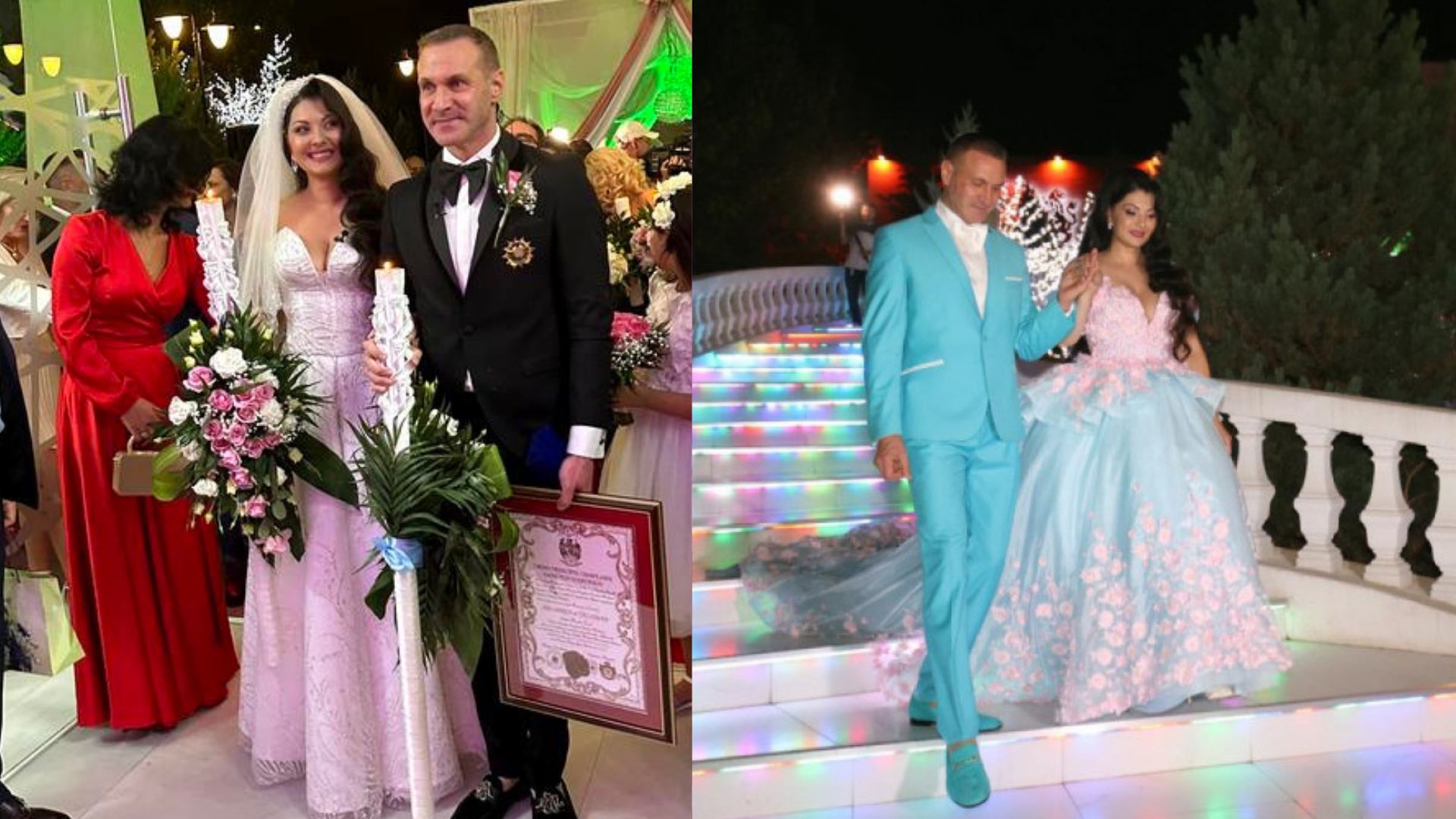 Alin Oprea și Medana s-au căsătorit religios. Au avut 500 de invitați ...